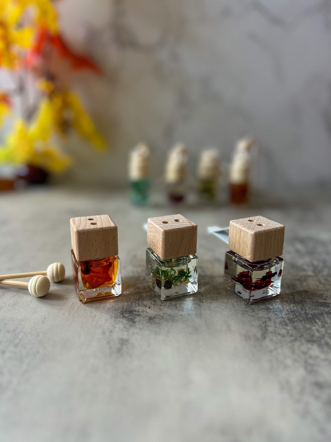 Car Reed Air Freshener | Car Vent Clip Diffuser | Car Freshie | Car Oil ...