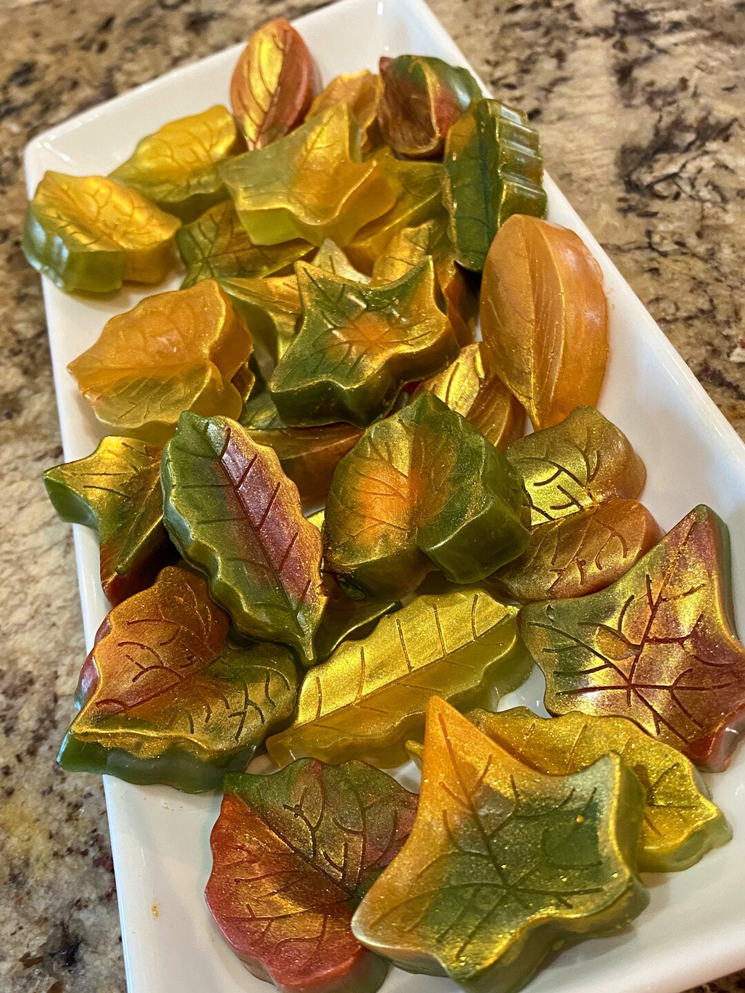 Mini Fall Soap Bars | Leaves Soap | Set of 4 Soap Bars | Fall Decor Mini Leaf Soap | Fall Decor ...