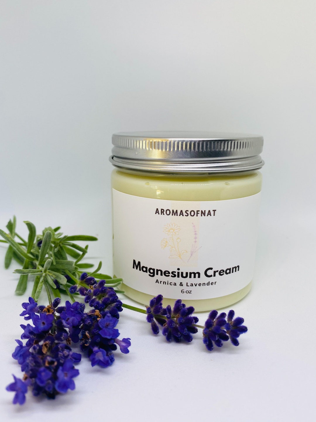 MAGNESIUM Cream | Organic MOISTURIZER | Natural 6oz Salve | Magnesium ...