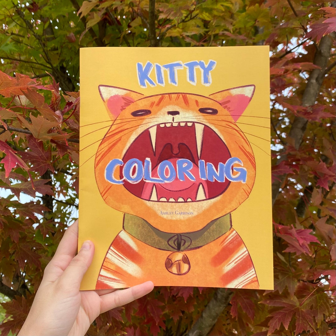 Kitty Coloring Book Cat Coloring Book - Etsy