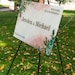 Foam Board Wedding Welcome Sign With Stand, Foam Board Print Welcome ...