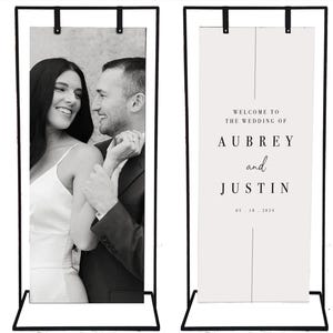Metal and Large Wedding Welcome Sign. Metal Easel and Multipurpose ...