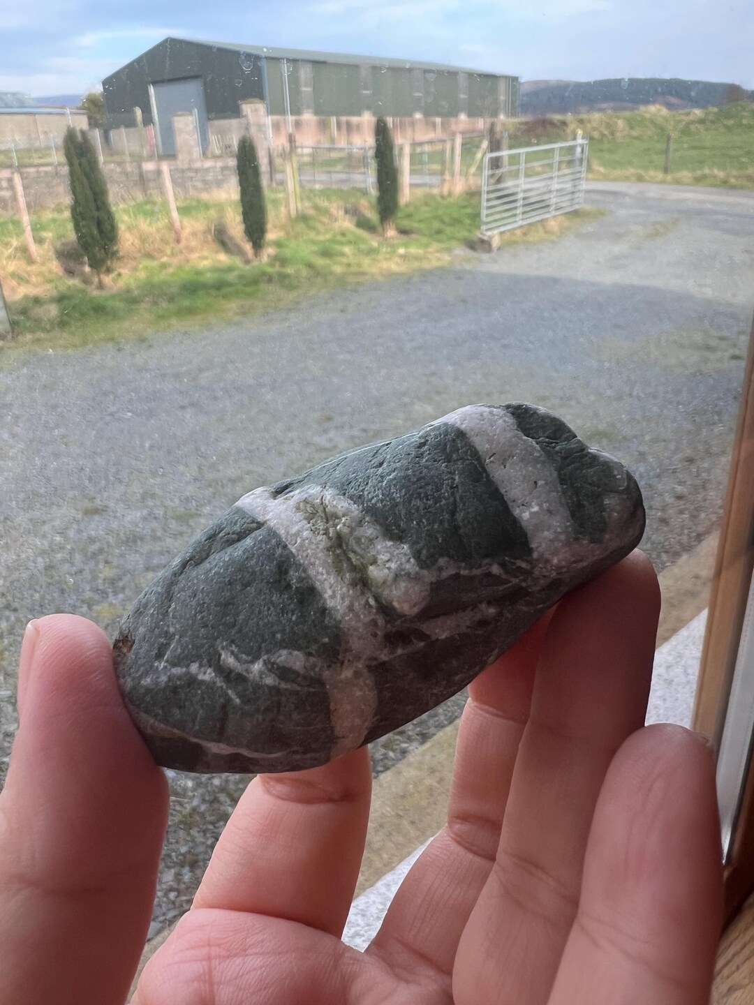 Irish Wishing Stone: Rare Ringed Fairy Luck Stone - Etsy