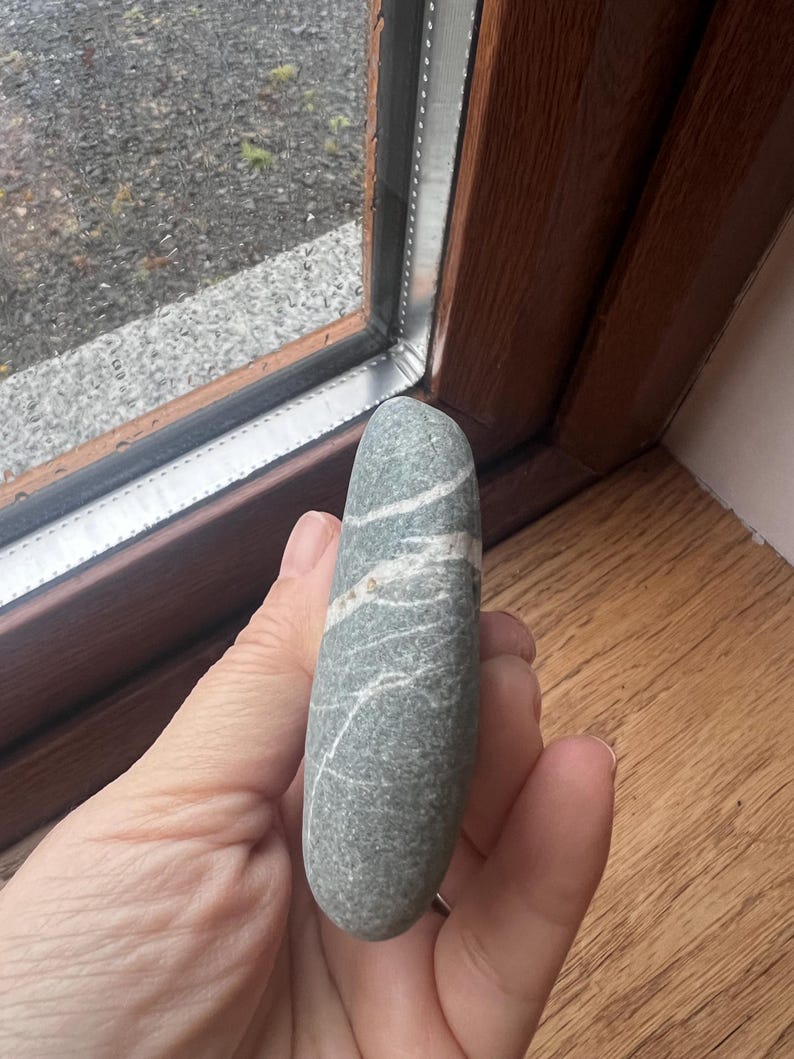 Rare Natural Irish Wishing Stone With Quartz Cross | 6.6cm Hand-picked ...