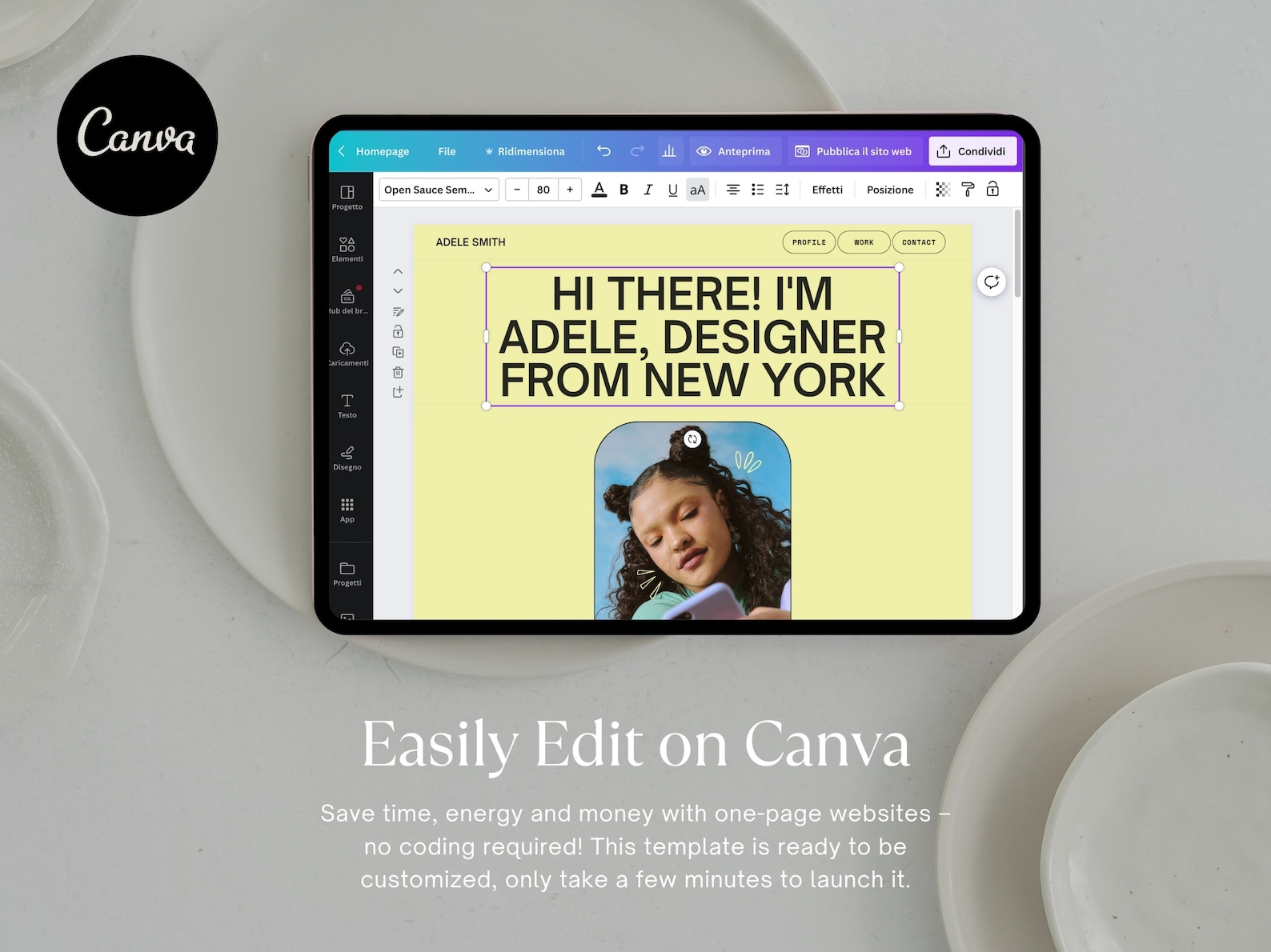 Y2K Canva Website Template, Gen-z Designer Portfolio (digital Download ...