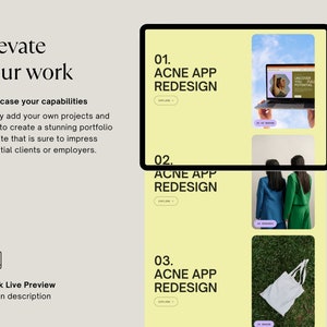 Portfolio Website Template for Gen-z Designers and Freelancers, Landing ...