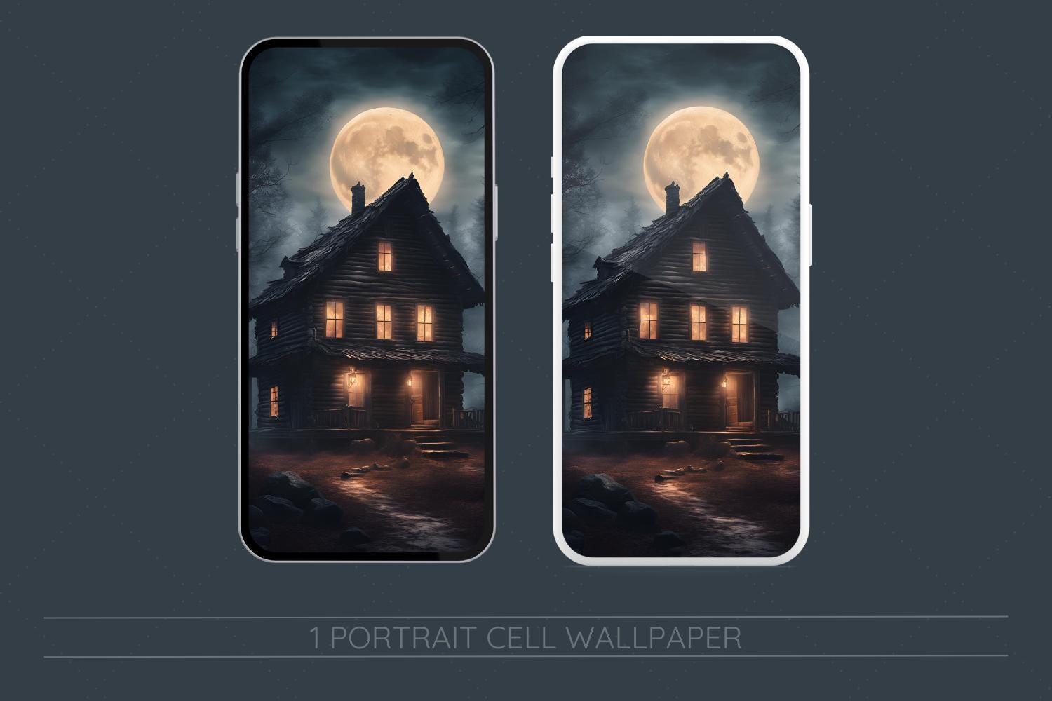 Spooky Cabin Portrait Cell Wallpaper >> Cell Wallpaper, Digital ...