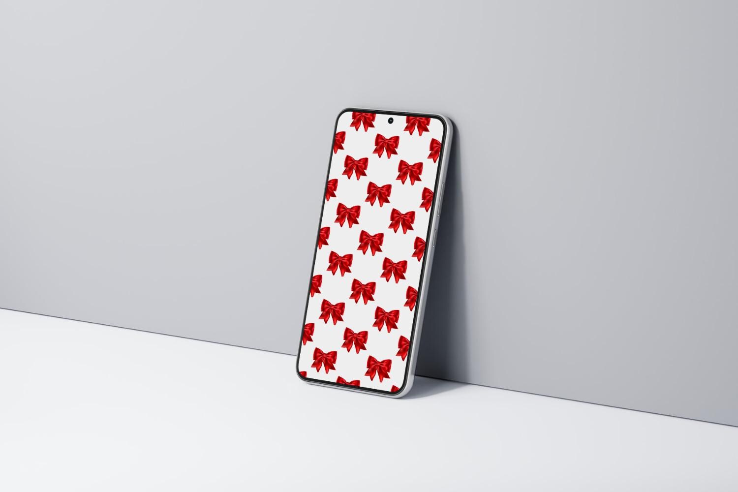 Red Bows Portrait Cell Wallpaper >> Cell Wallpaper, Digital Wallpaper ...