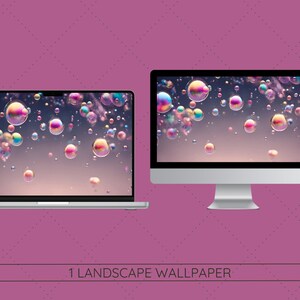 Glittery Bubble Landscape Wallpaper for PC or Tablet >> Digital ...