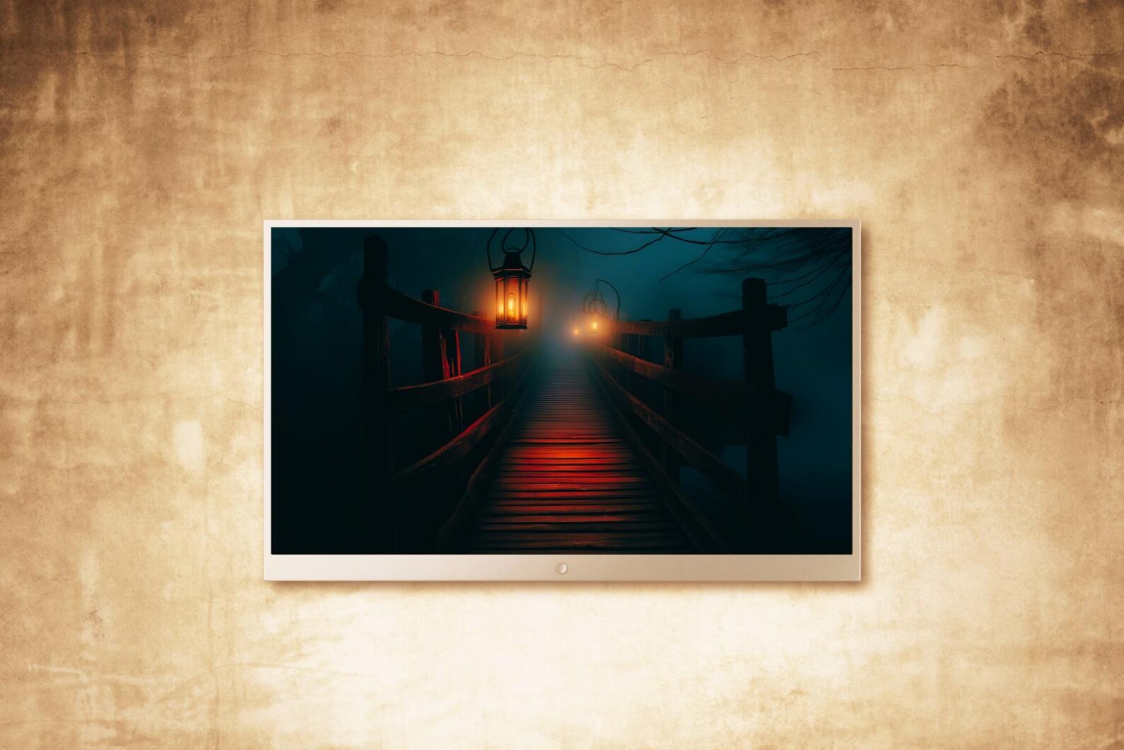 Spooky Haunted Bridge Wallpaper for Wide Devices >> Digital Wallpapers ...