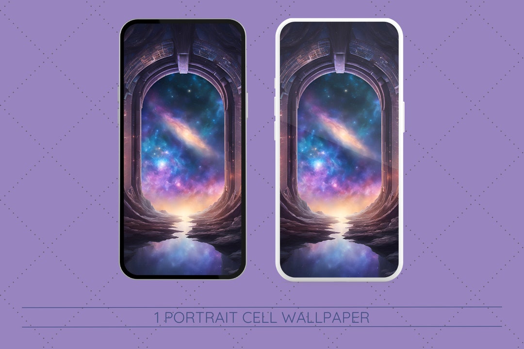 Galaxy Portal Portrait Cell Wallpaper >> Cell Wallpaper, Digital ...