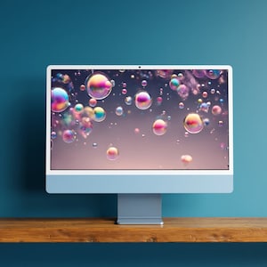 Glittery Bubble Landscape Wallpaper for PC or Tablet >> Digital ...