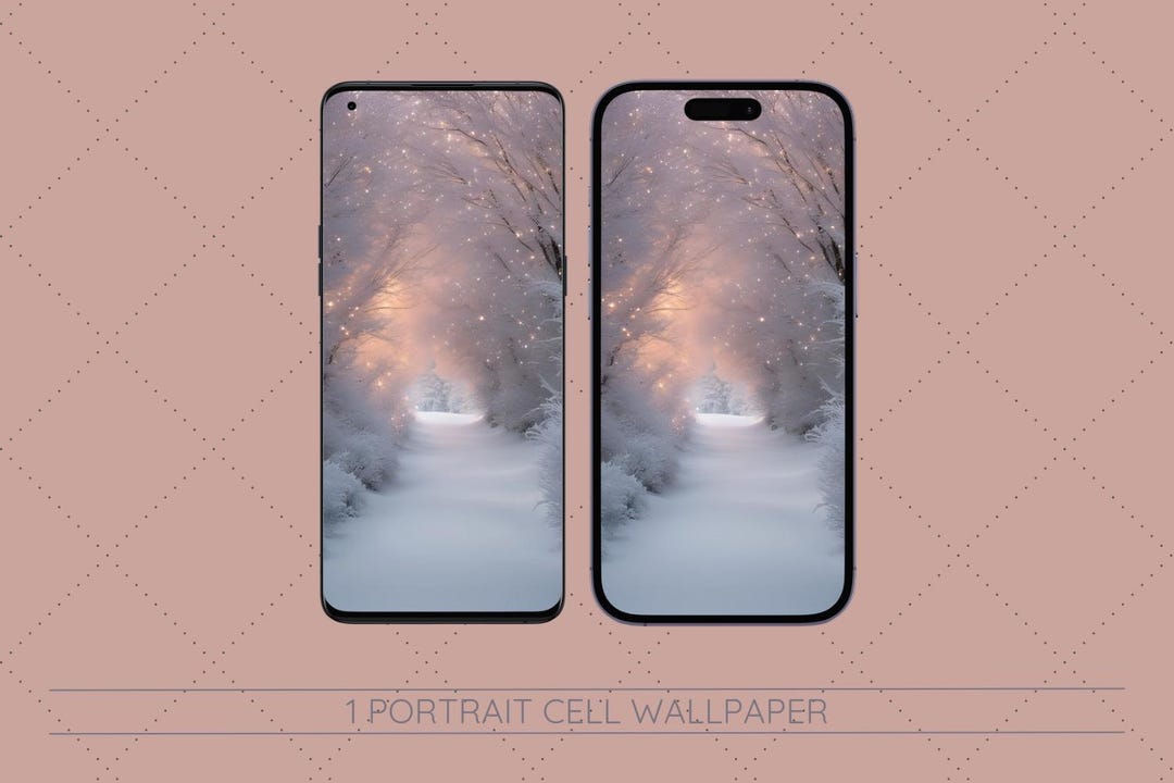 Fairy Light Winter Walk Portrait Cell Wallpaper >> Cell Wallpaper ...