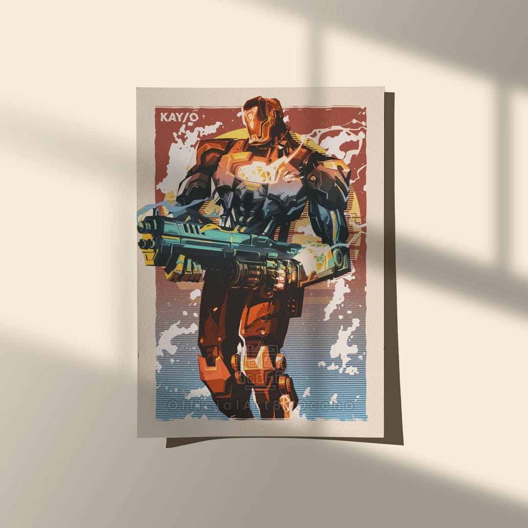 KAYO Valorant Poster, Valorant Wall Art, KAYO Poster, Gift for Valorant ...