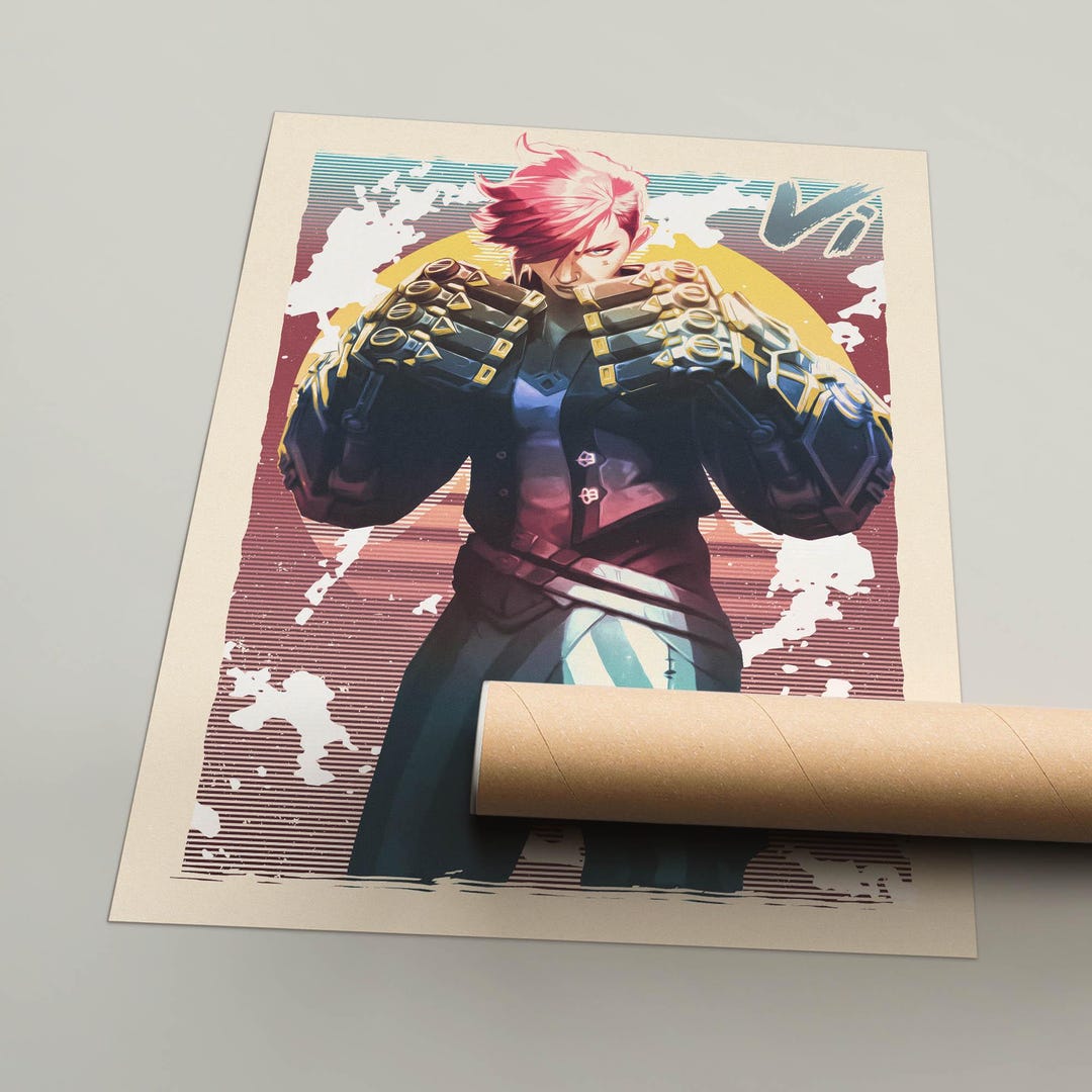Arcane Vi Poster, Vi Arcane Print, Vi Lol, Netflix Movie Poster, League ...