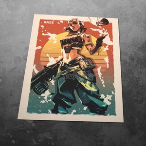Valorant Raze Poster, Valorant Poster, Raze Valorant Art Print ...