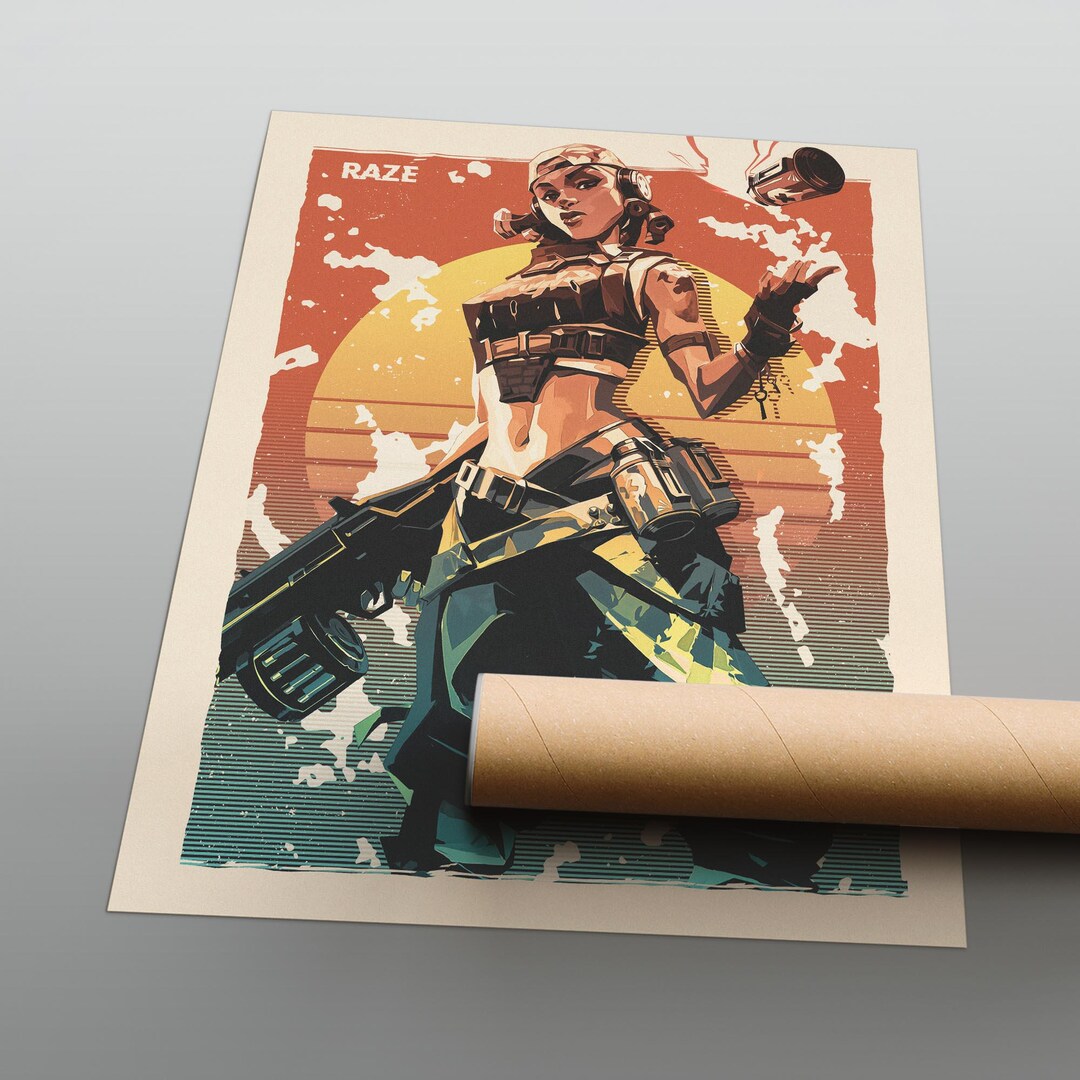 Valorant Raze Poster, Valorant Poster, Raze Valorant Art Print ...
