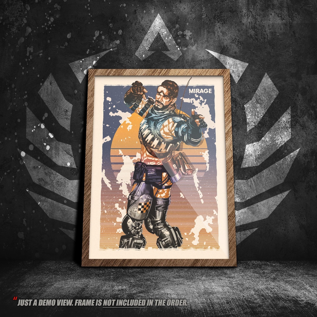 Apex Legends Mirage Poster, Apex Legends Poster, Mirage Apex Legends ...