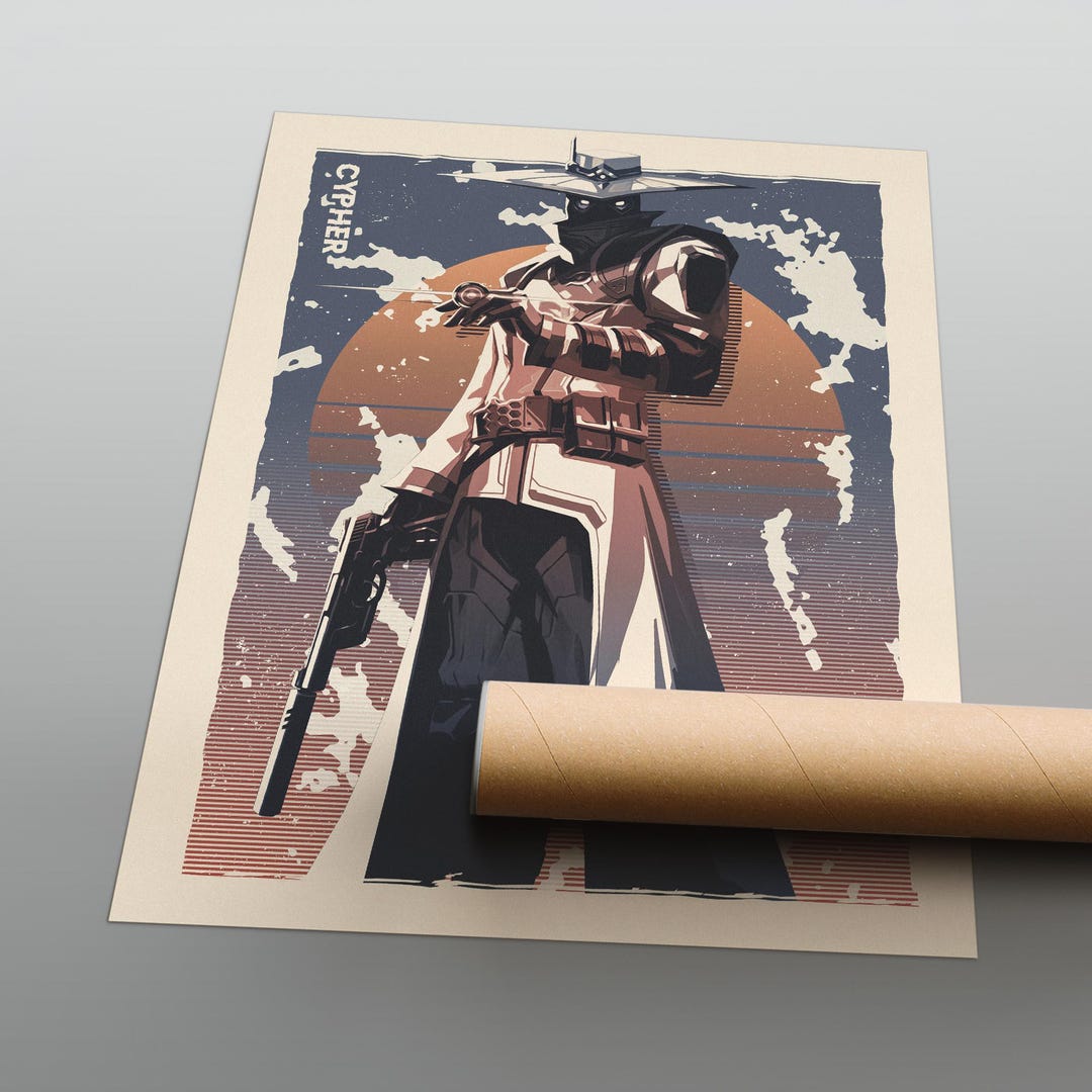 Valorant Cypher Poster, Valorant Poster, Cypher Valorant Art Print ...