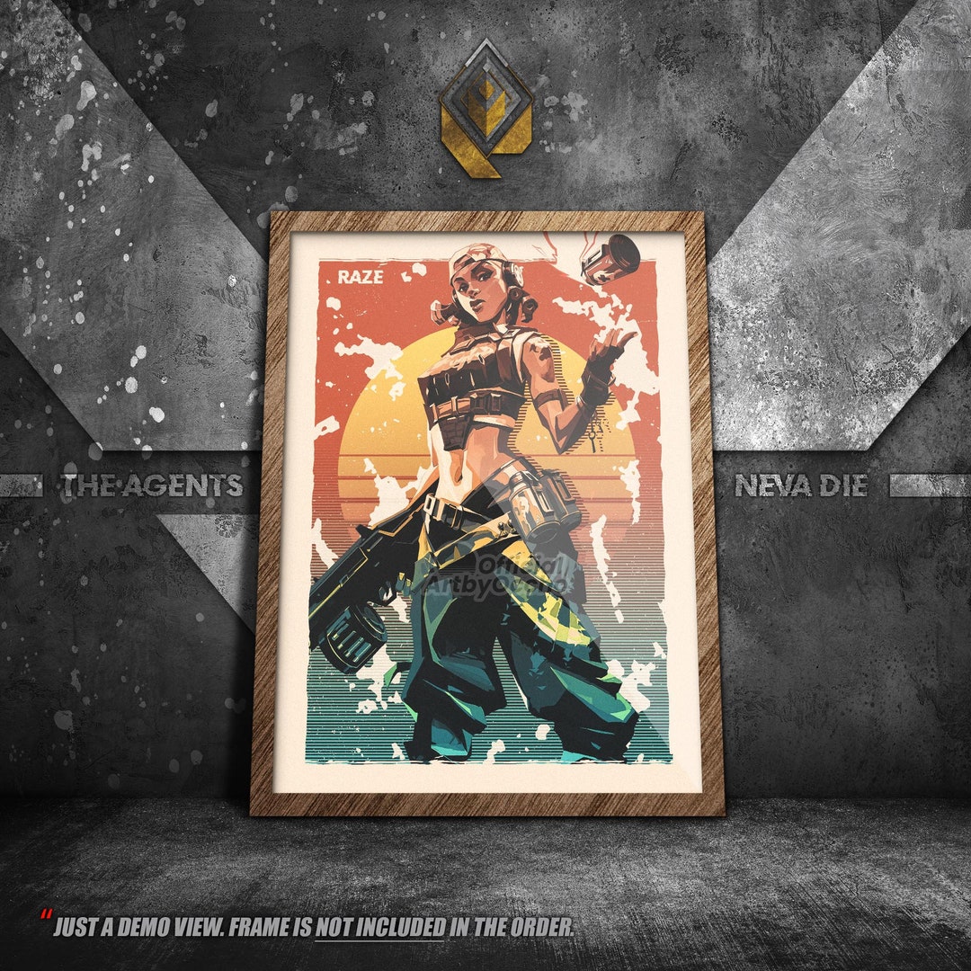 Valorant Raze Poster, Valorant Poster, Raze Valorant Art Print ...