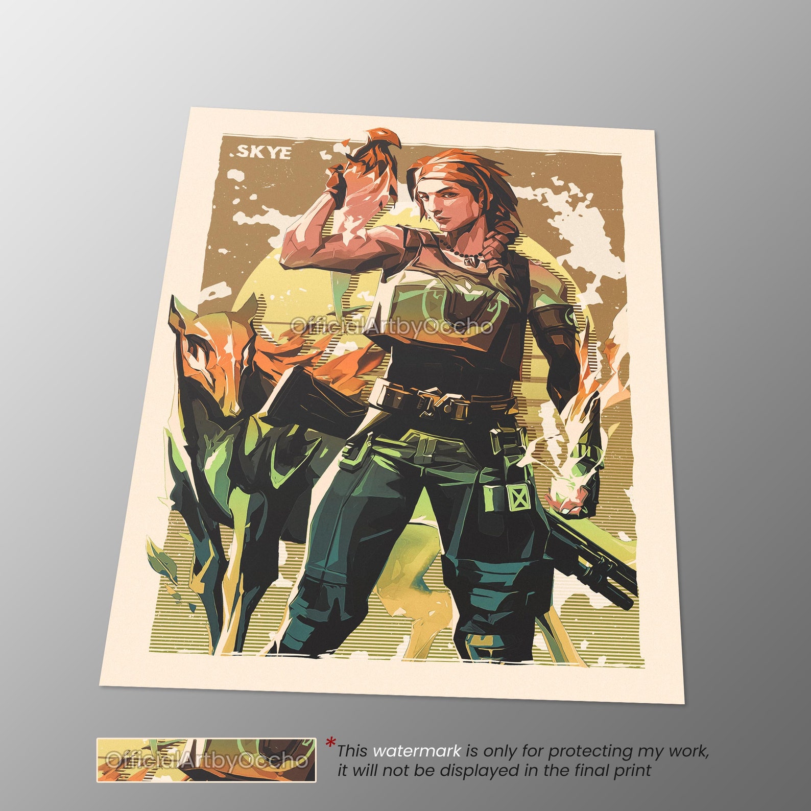 Valorant Poster Raze Omen Skye Phoenix Fade Chamber - Etsy