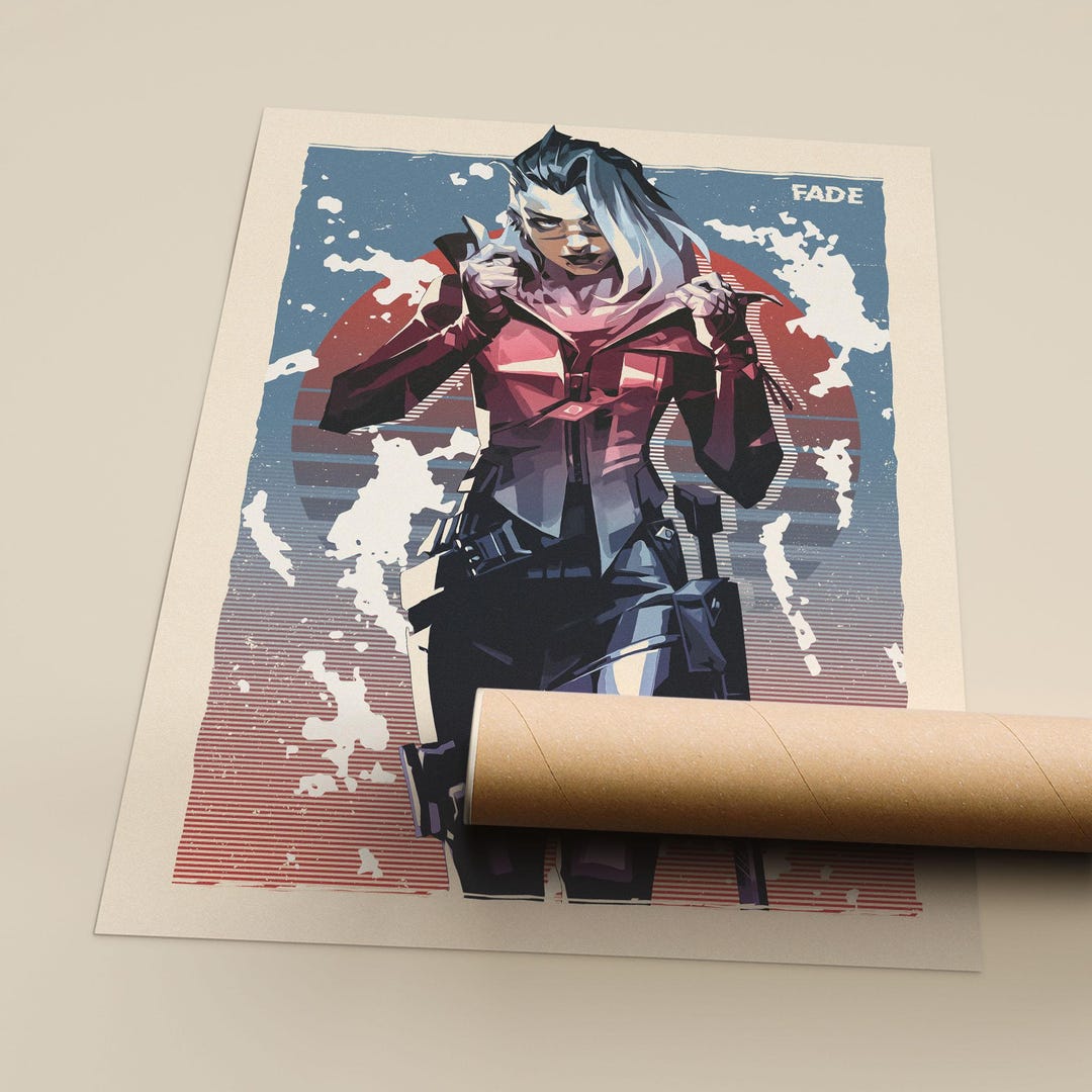 Fade Valorant Poster, Valorant Fade Art Print, Valorant Wall Art, Gift ...