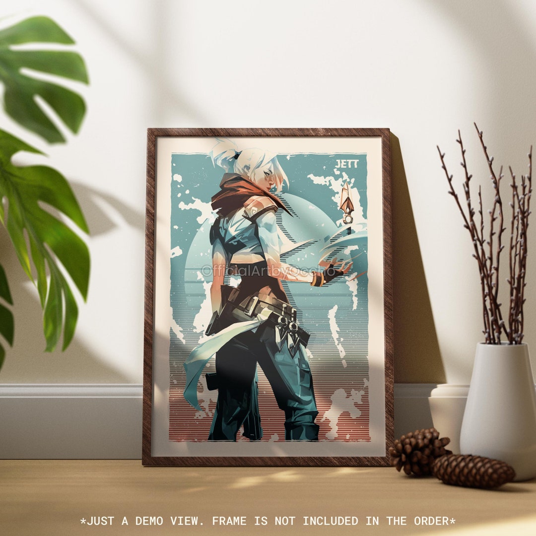 Jett Valorant Poster Valorant Jett Matte Paper Art Print - Etsy UK