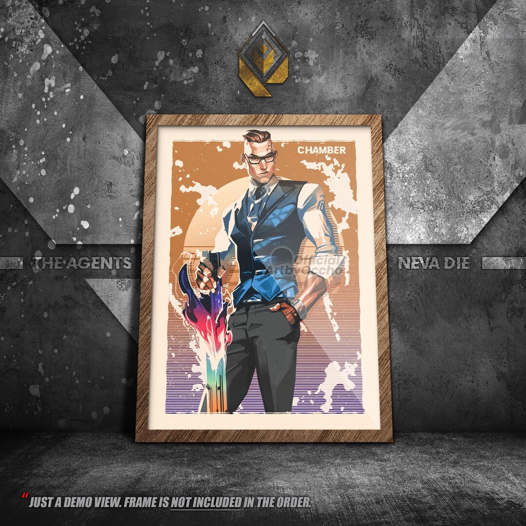 Valorant Chamber Poster, Valorant Poster, Chamber Valorant Art Print ...
