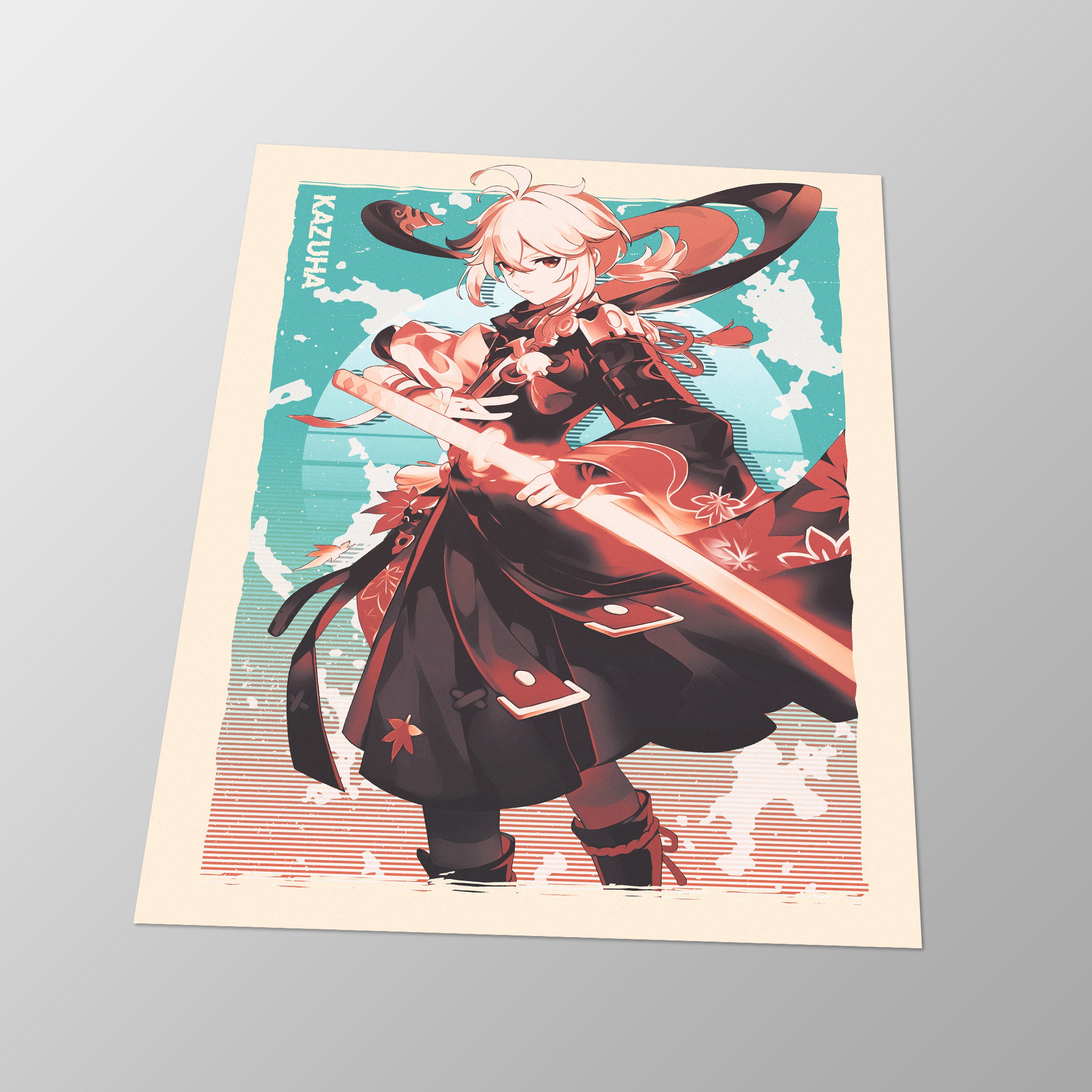 Genshin Impact Poster Kazuha Genshin Print Genshin - Etsy