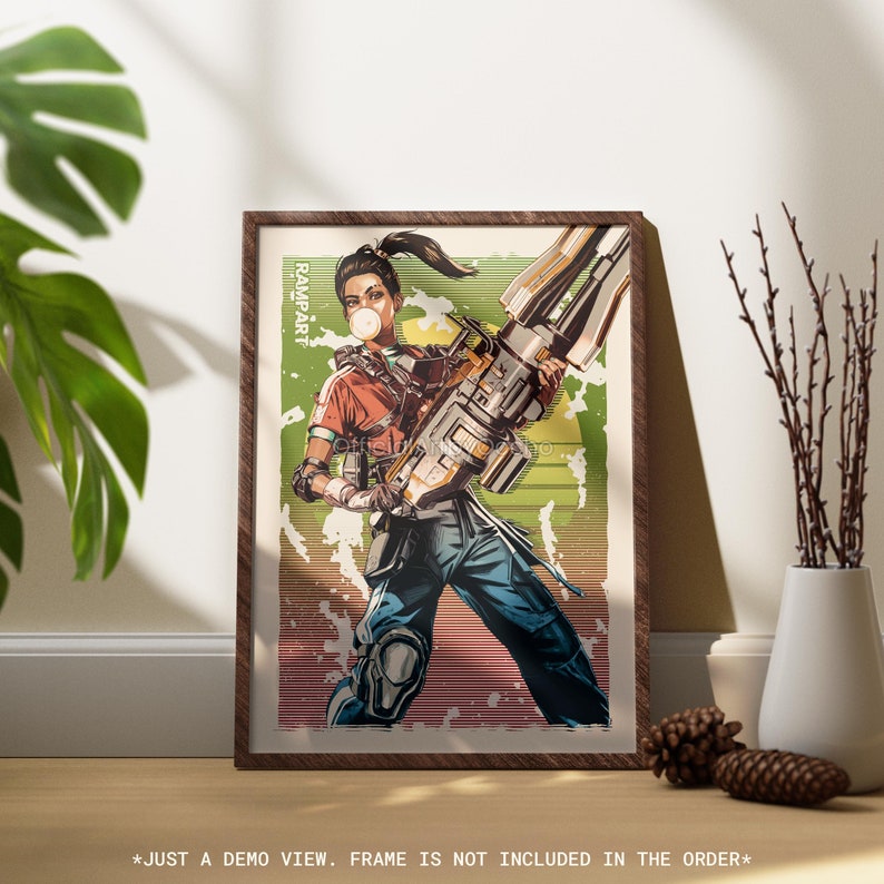 Rampart Apex Legends Poster Rampart Matte Paper Art Print, Gaming Wall ...