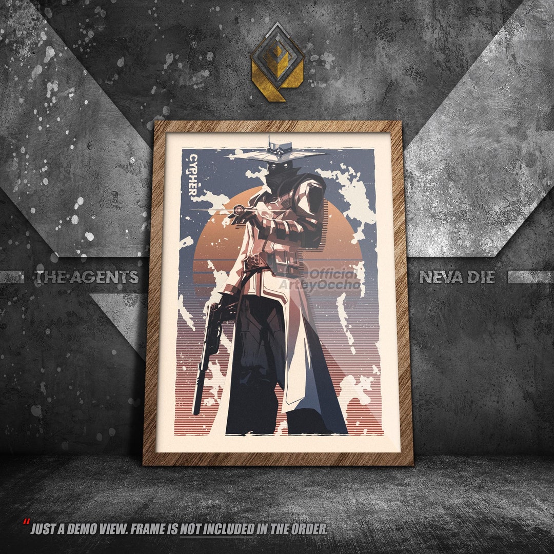 Valorant Cypher Poster, Valorant Poster, Cypher Valorant Art Print ...