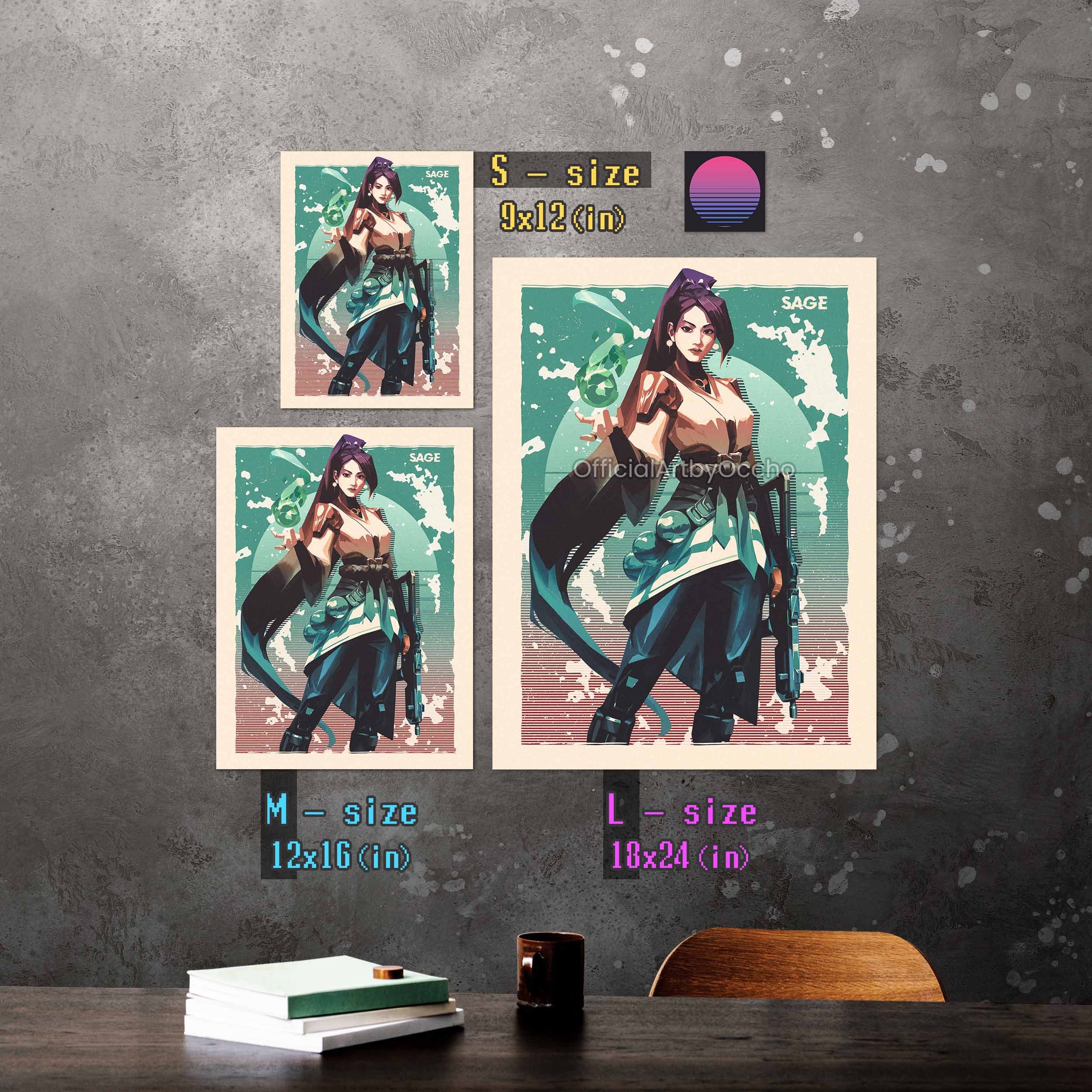 Sage Valorant Poster Valorant Sage Matte Paper Art Print, Gaming Wall ...