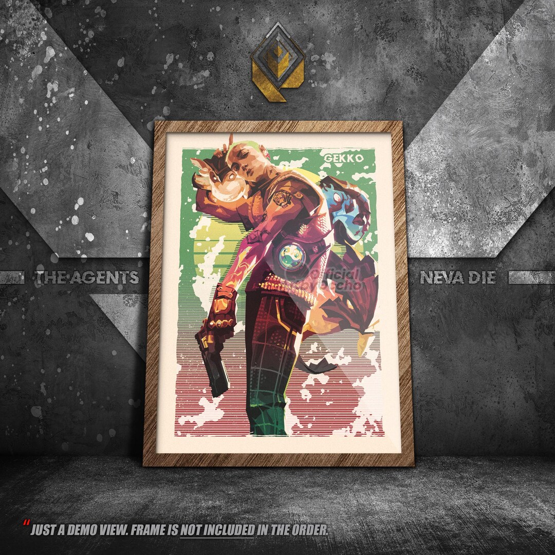 Valorant Gekko Poster, Valorant Poster, Gekko Valorant Art Print ...