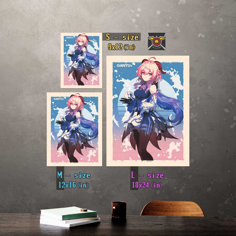 Genshin Impact Poster Ganyu Genshin Print Genshin Poster - Etsy