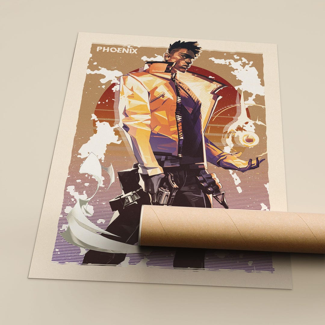 Phoenix Valorant Poster, Valorant Phoenix Art Print, Valorant Wall Art ...