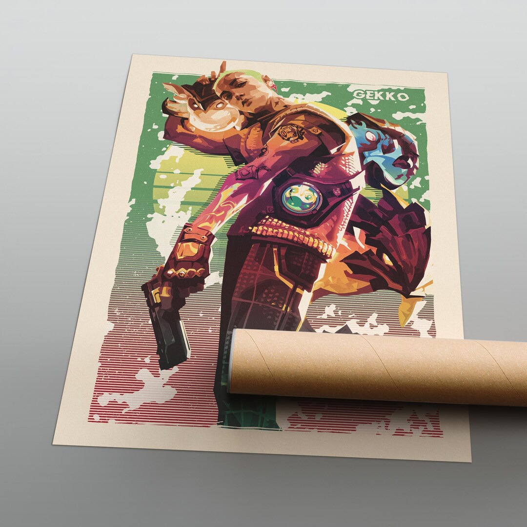 Valorant Gekko Poster, Valorant Poster, Gekko Valorant Art Print ...