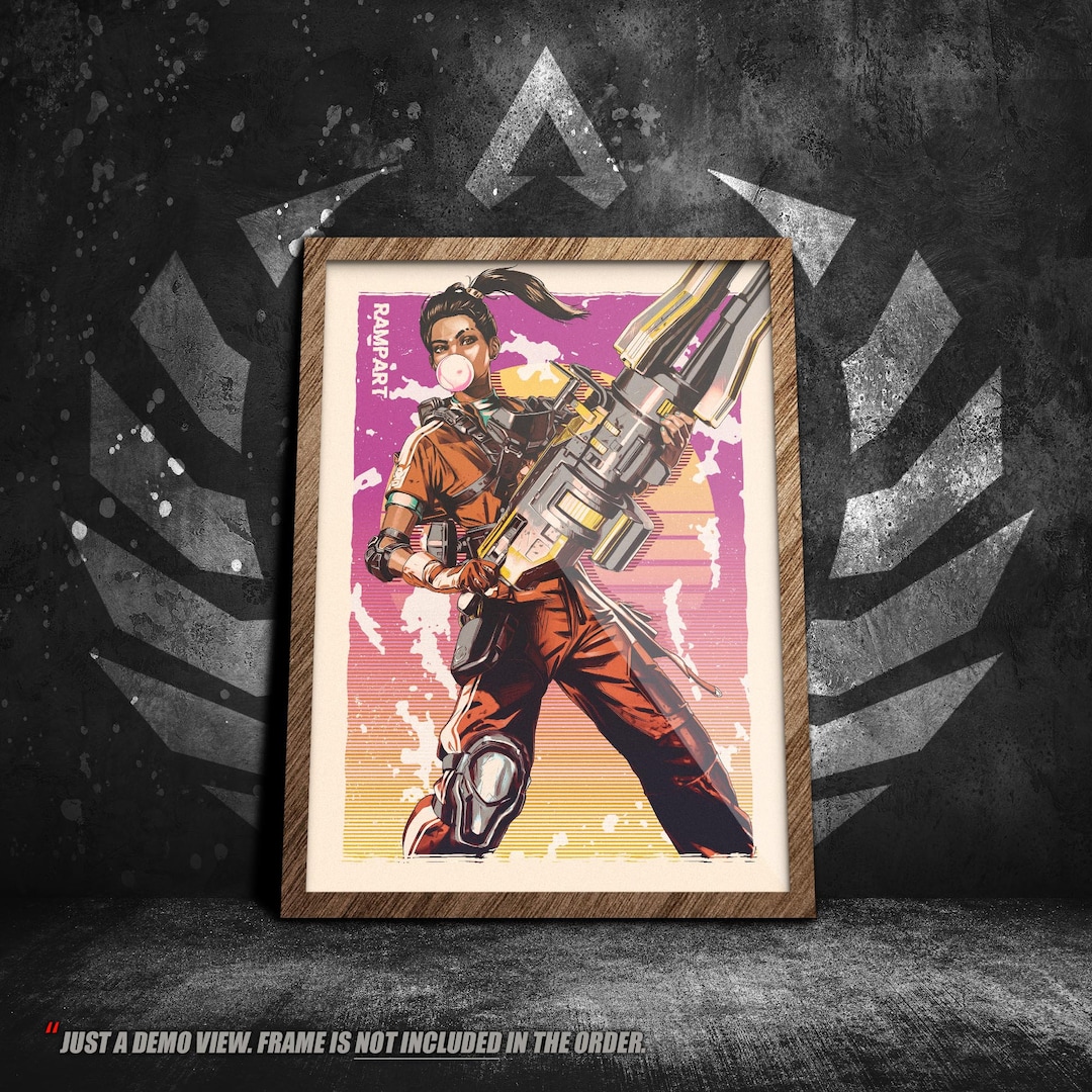 Apex Legends Rampart Poster, Apex Legends Poster, Rampart Apex Legends ...