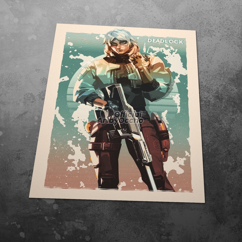 Valorant Deadlock Poster, Valorant Poster, Deadlock Valorant Art Print ...