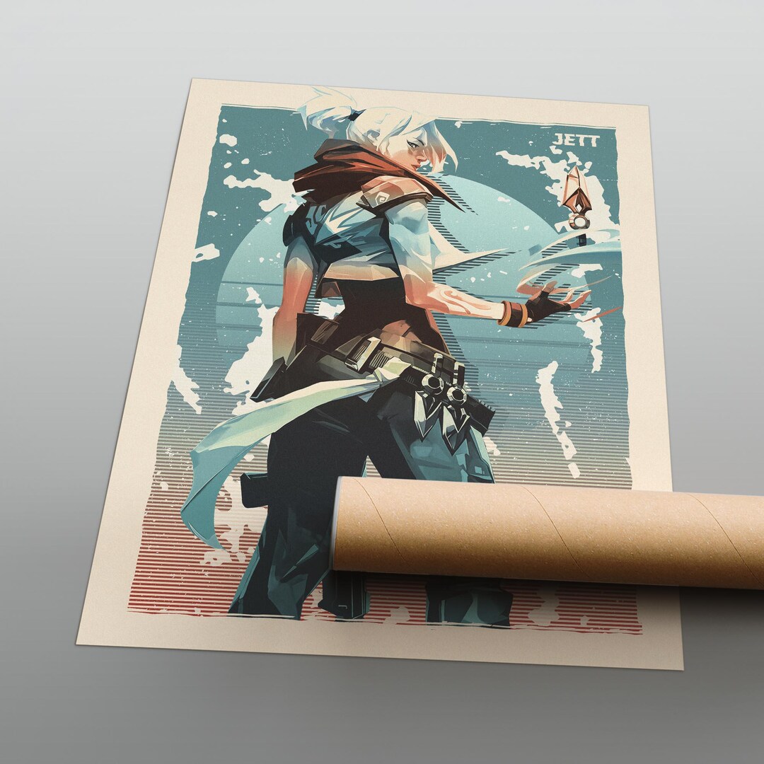 Valorant Jett Poster, Valorant Poster, Jett Valorant Art Print ...