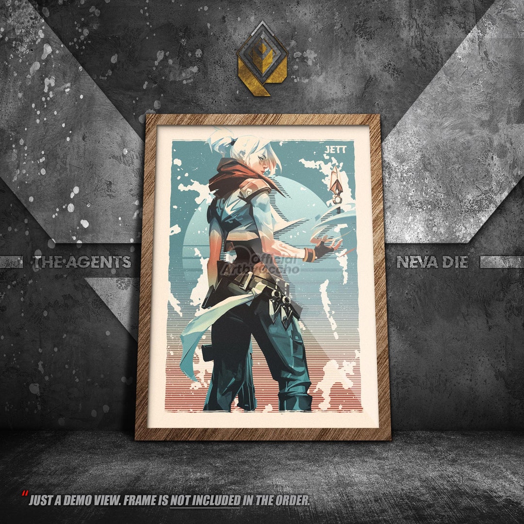 Valorant Jett Poster, Valorant Poster, Jett Valorant Art Print ...