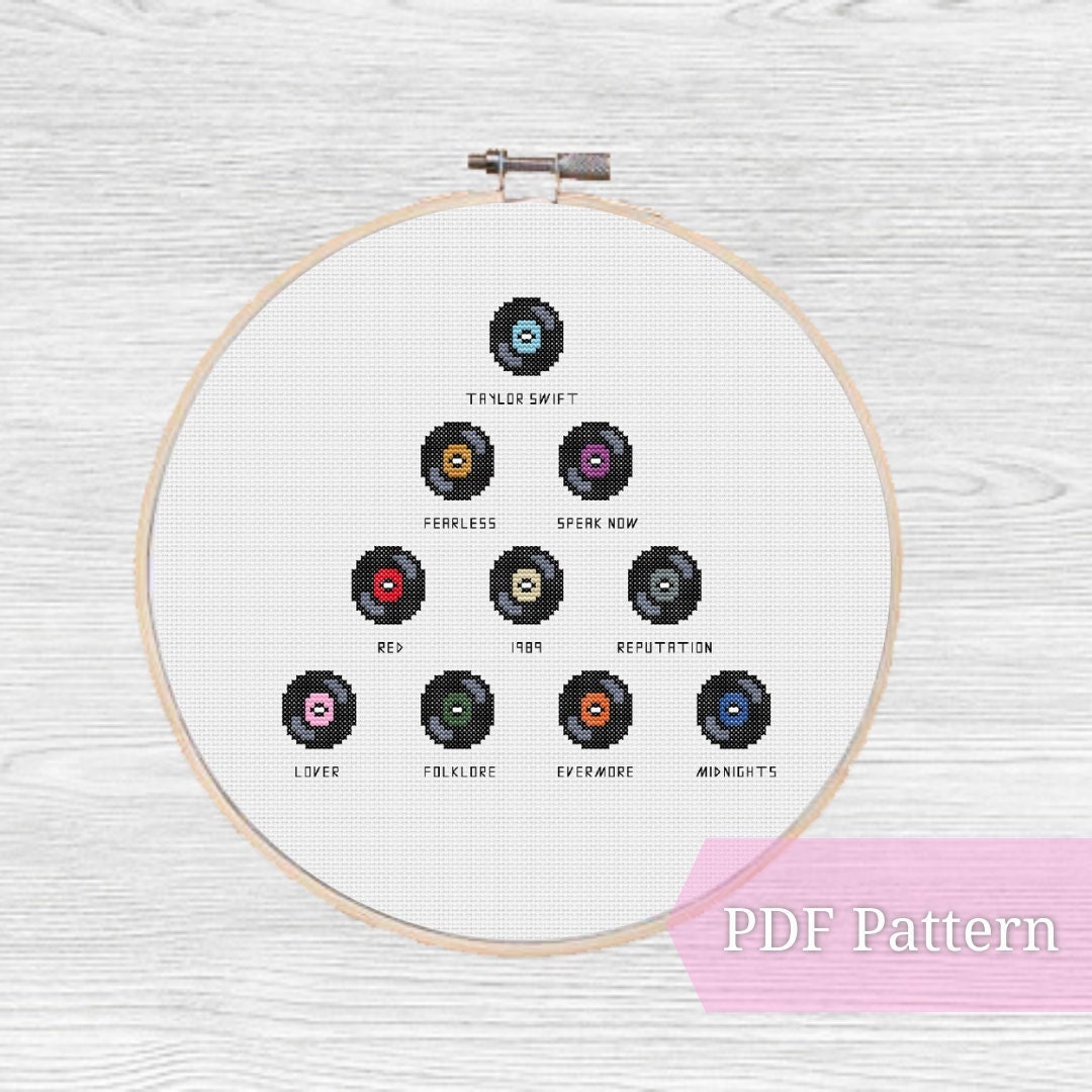 Taylor Swift Eras Cross Stitch Pattern- Instant Download - Etsy