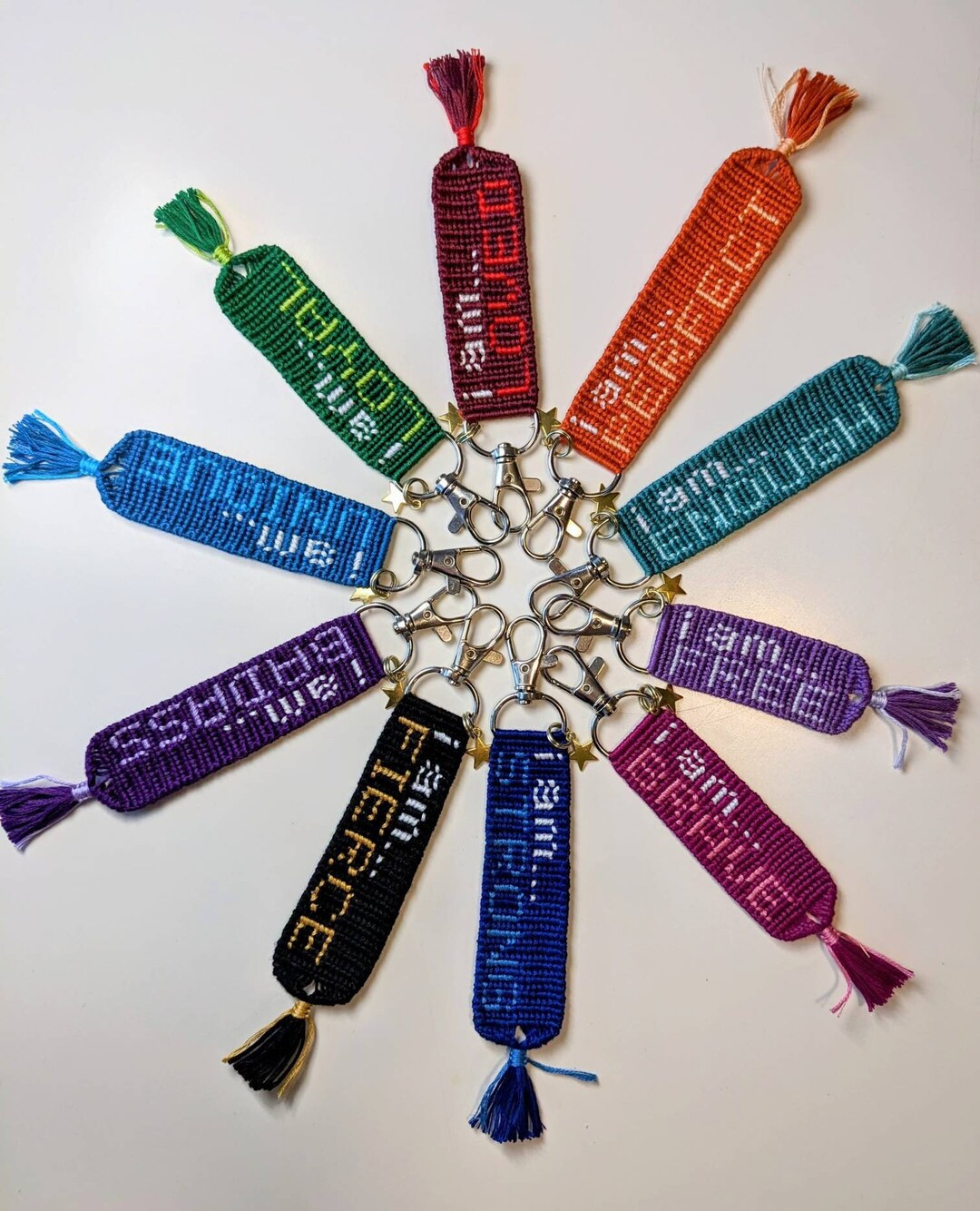 Positive Affirmation, Wellbeing, Self Love, Motivational Hand-knotted ...