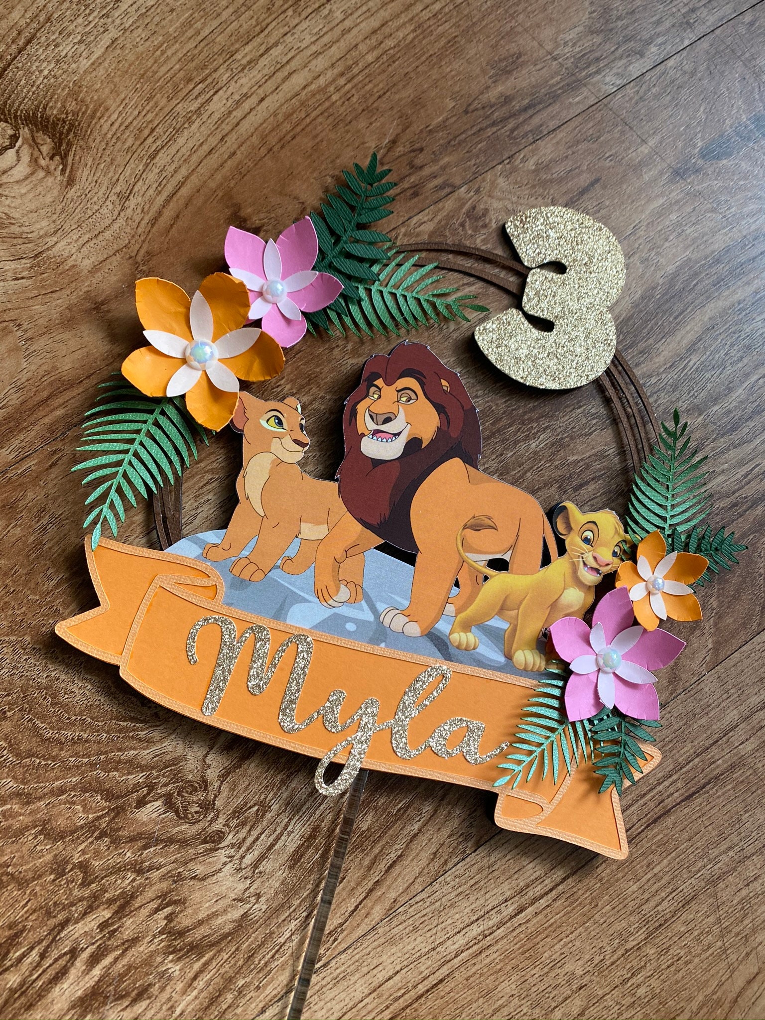 Paper & Party Supplies Nala cake topper kids party disney jungle party ...