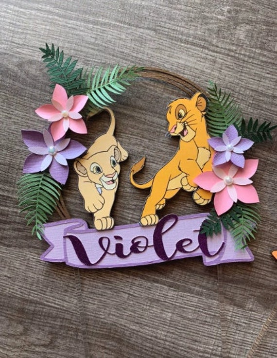 Paper & Party Supplies Nala cake topper kids party disney jungle party ...