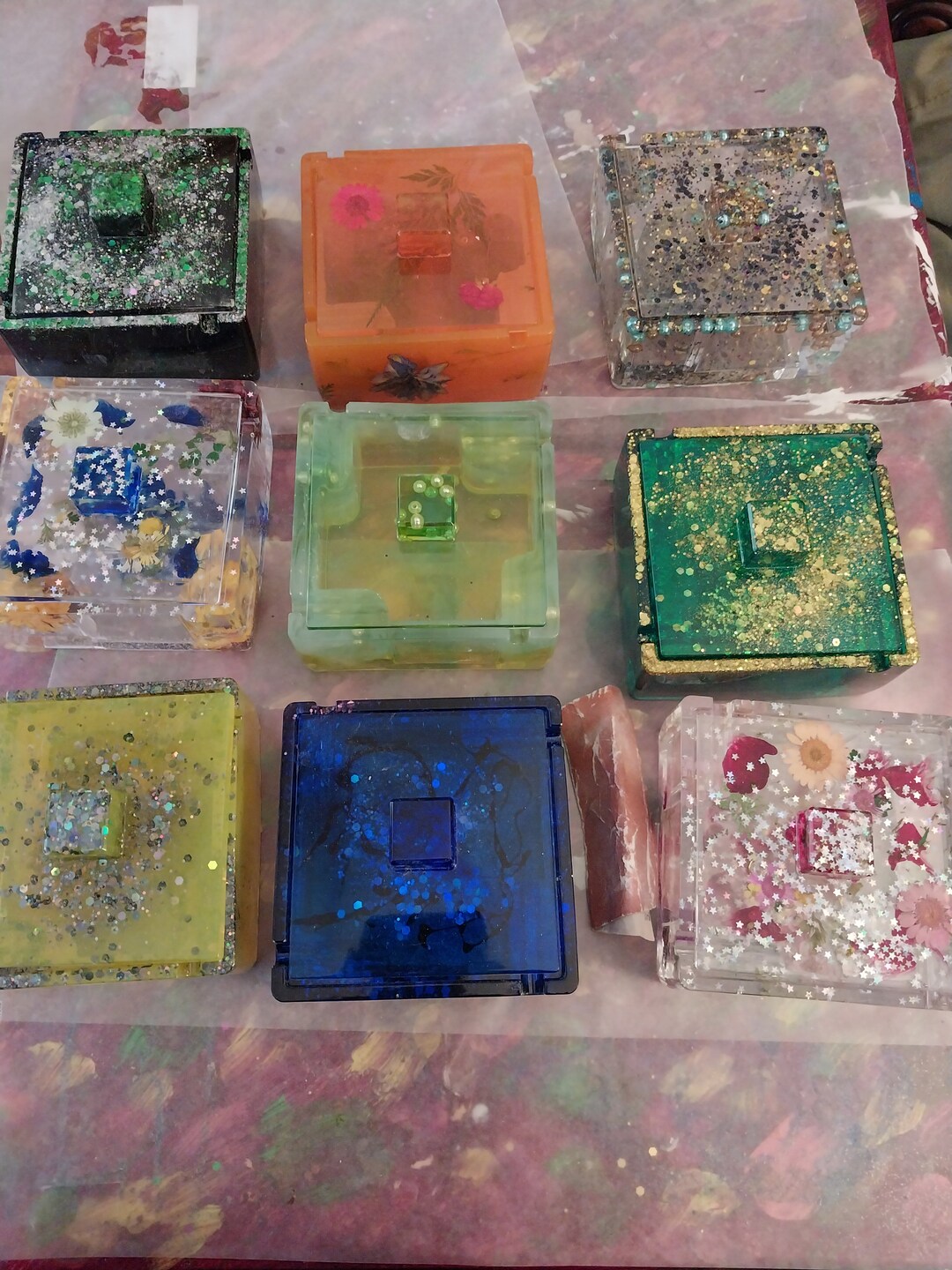 Newest Epoxy Resin Ashtrays With Lids or Storage - Etsy