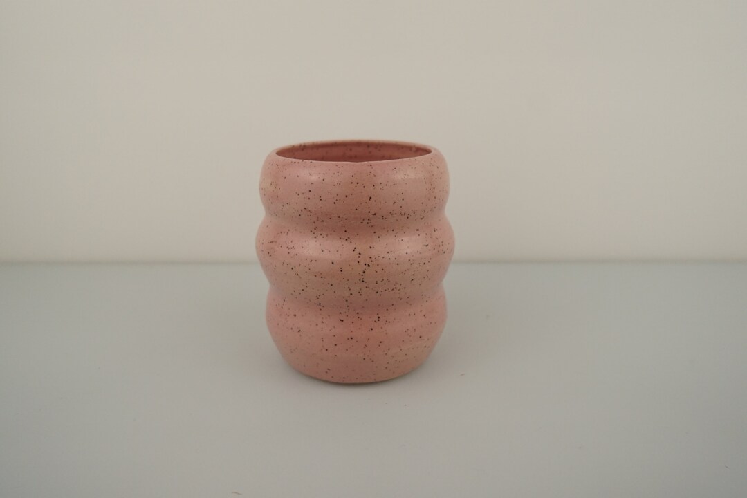Pink Squiggle Cup - Etsy