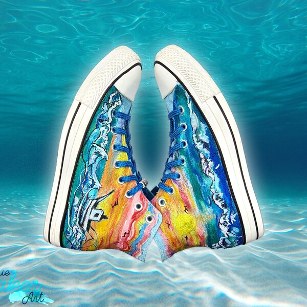 Painted Converse - Etsy