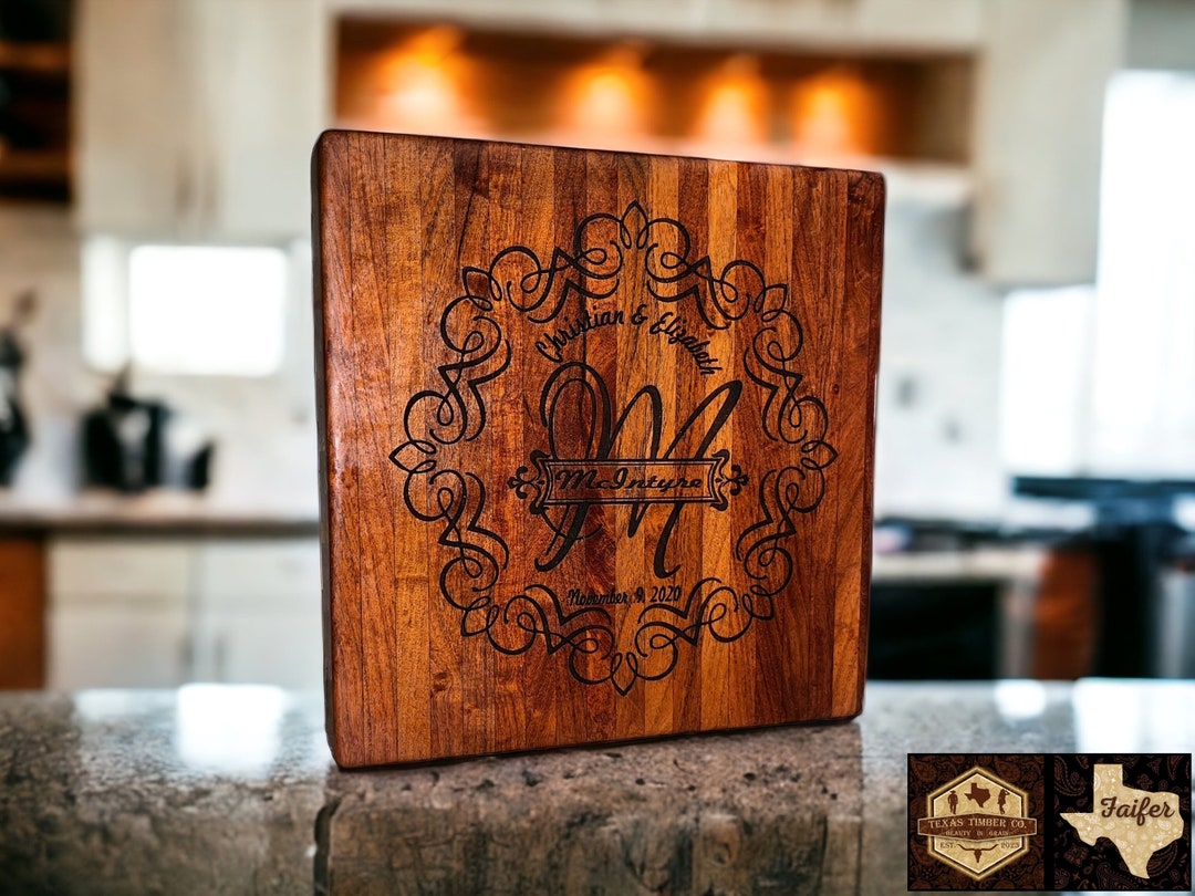 Handmade Mesquite Cutting Board | Personalized Engraved Wood - Etsy
