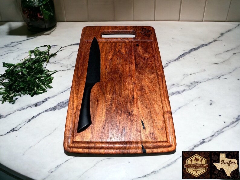 Face Grain Cutting Board With Grip Engraved Gift Wedding Gift ...