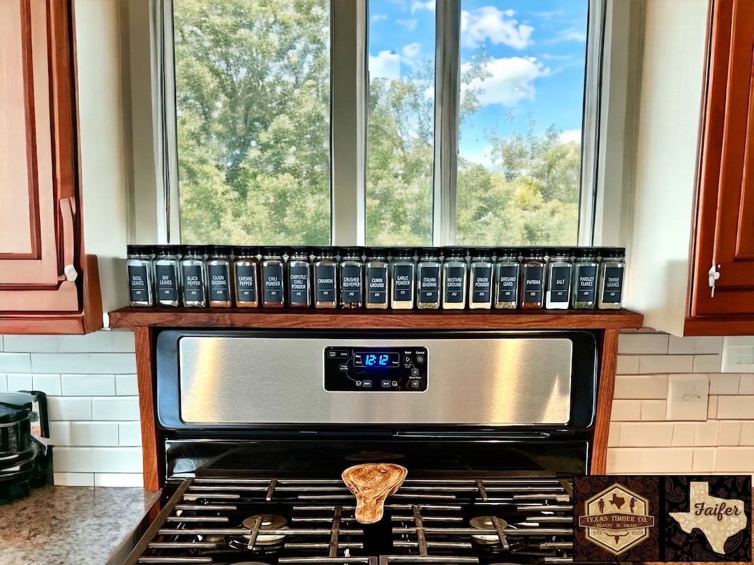 Over the Stove Shelf Rack - Space Saving Rack-space Saving Storage ...